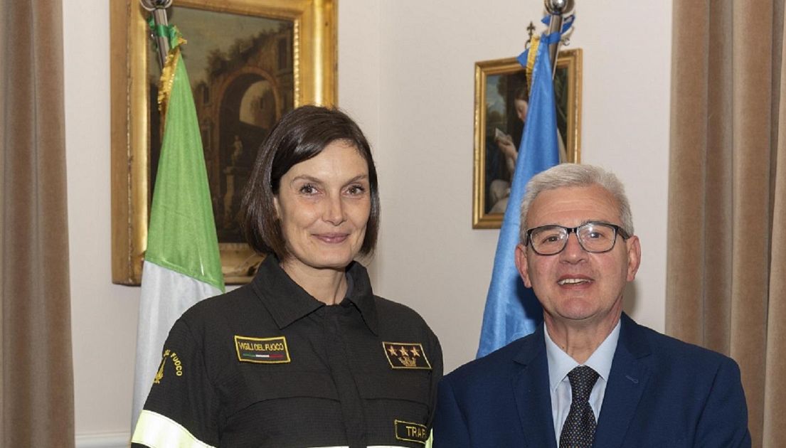 Il Prefetto ha ricevuto, l’ing. Biancamaria Cristini, nuovo comandante prov dei Vigili del Fuoco ...